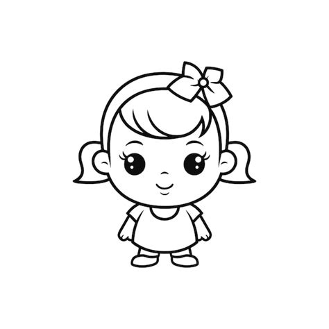 Pretty Girl Clipart Black And White