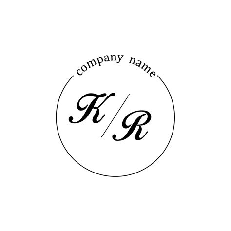 Initial Kr Logo Monogram Letter Minimalist 10364283 Vector Art At Vecteezy