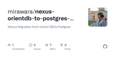 Github Mirawaranexus Orientdb To Postgres Migration Nexus Migration From Orient Db To Postgres