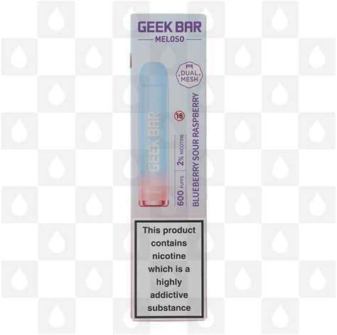 Blueberry Sour Raspberry Geek Bar Meloso Mg Disposable Vapes RedJuice UK