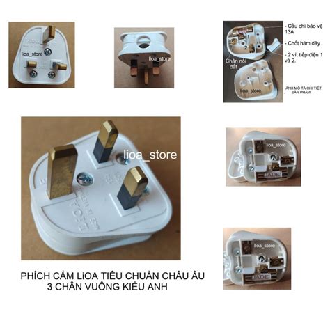 Mua Phích Cắm Dân Dụng Lioa Puk 3 Chân Vuông Kiểu Anh Giá Rẻ Nhất