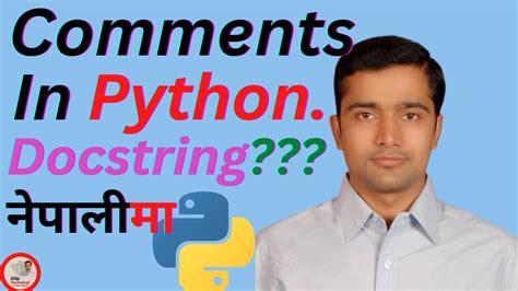 Comment In Python Docstring In Python How To Write Comment In