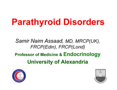 Parathyroid Pdf Physiology Parathyroid Disorders Samir Naim Assaad