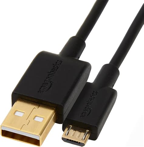 Amazon Amazon Basics Pack USB A To Micro USB Charging Cable Mbps Transfer Speed With