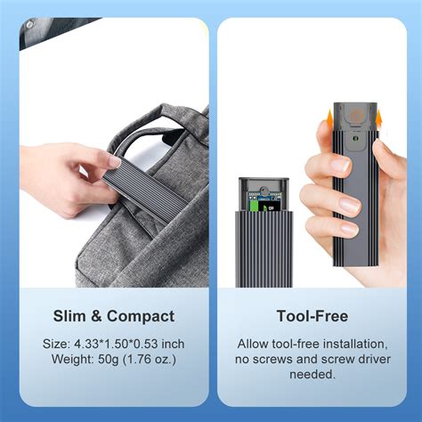 MAIWO K M NVME SATA SSD Enclosure Adapter Tool Free RTL B Chips USB C Gen