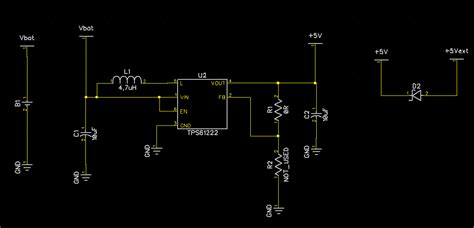 TPS61222 Automatic Power Source Selector For An Output With TPS61222 5V Fixed And An External