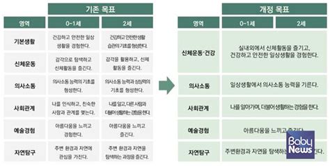 교육부 표준보육과정0~2세 개정 확정
