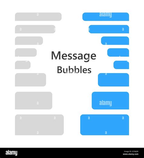 Set Of Chat Speech Bubbles Chat Messenger At Bubble Form In Flat Style