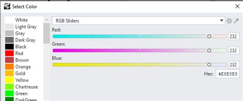 RGB Slider Colors Serengeti Rhino WIP McNeel Forum