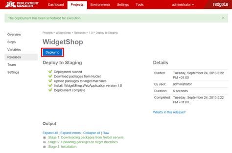 Creating And Deploying Releases Deployment Manager 2 Product Documentation
