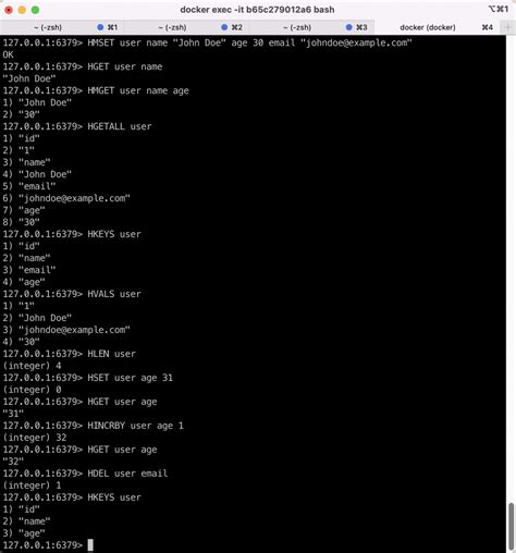 Redis Command CheatSheet Datmt