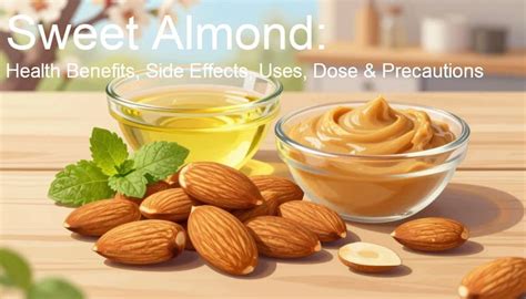 Sweet Almond Health Benefits Side Effects Uses And Precautions