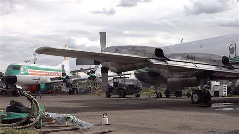 Buffalo Airways Lockheed L 188 Electra Engine Run Up In Red Deer