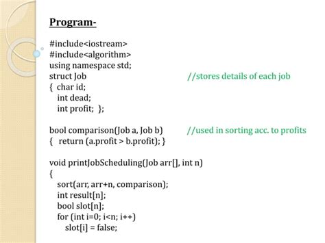Job Sequencing With Deadlines Pptx