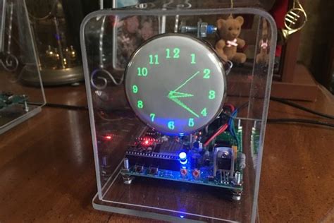 Oscilloscope Clock Or Scope Clock Made With Cathode Ray Tube Vintage Analog Technology Saved