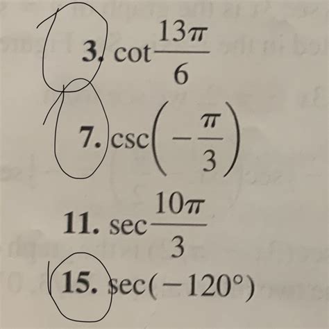 Solved In Problems Find The Indicated Value Without Chegg