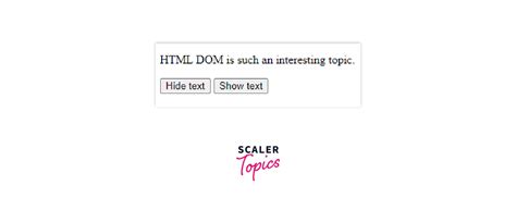 The Html Dom Scaler Topics