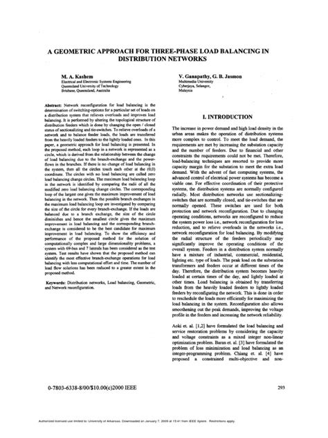 Three Phase Load Balancing Docshare Tips