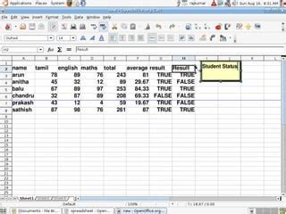 Openoffice Spreadsheet Ppt
