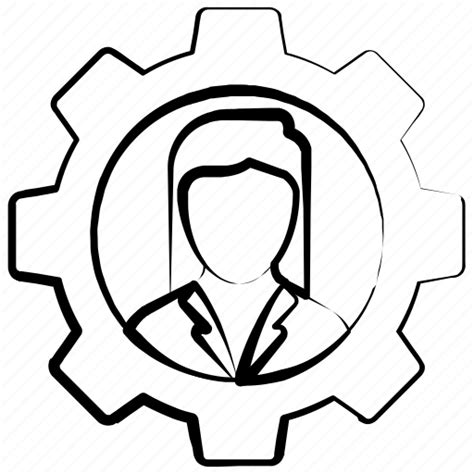 Admin Gear Setting User Icon Woman Icon Download On Iconfinder