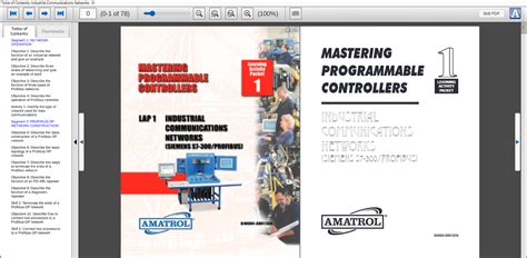 Siemens S7 Plc Profibus Training Ebook Curriculum Amatrol