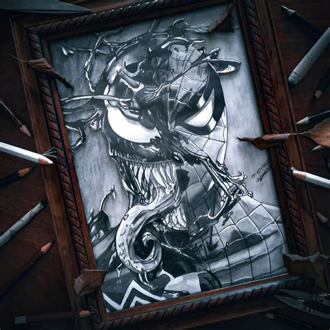 Spider Man Vs Venom By V V K Artsandcrafts On Deviantart
