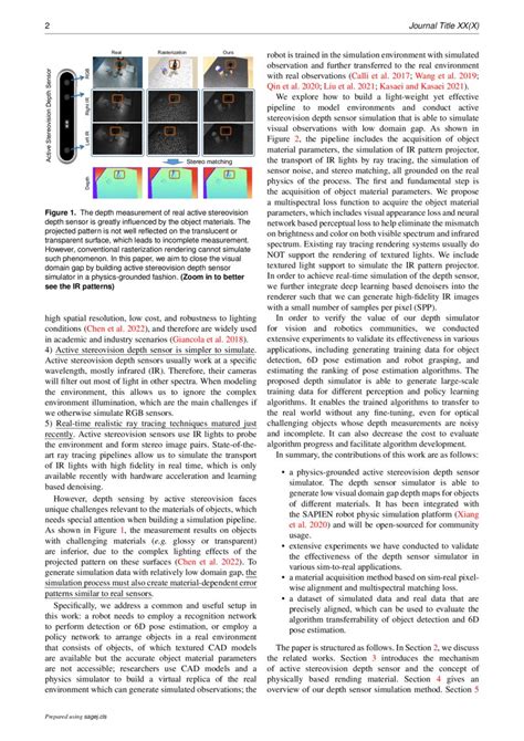 Close The Visual Domain Gap By Physics Grounded Active Stereovision Depth Sensor Simulation Deepai