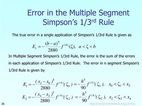 Ppt Simpsons 1 3 Rd Rule Of Integration Powerpoint Presentation