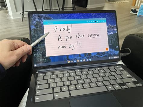The Lenovo Duet Chromebook Stylus Experience Good With The Right App