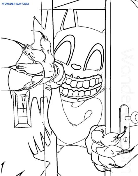Cartoon Cat Coloring Pages For Free Printing — Wonder Day — Coloring