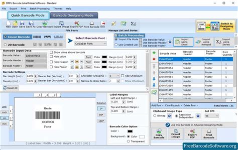 Standard Barcode Label Generator Download
