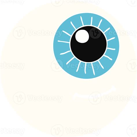 Flat Color Style Cartoon Eyeball 44990404 Png