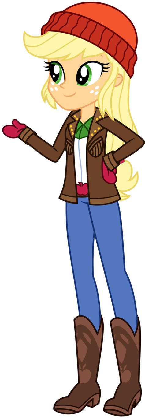 Winter Fashion Applejack By Emeraldblast63 On Deviantart