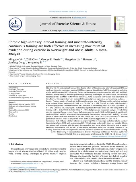 Pdf Chronic High Intensity Interval Training And Moderate Intensity Continuous Training Are