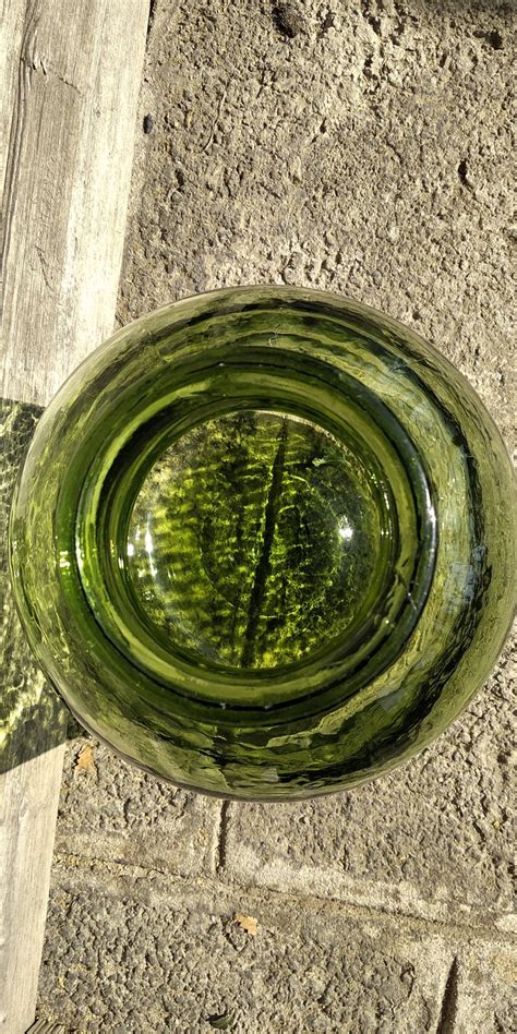8l Vintage Glass Jar Antique Green Glass Pickling Jars Old Etsy