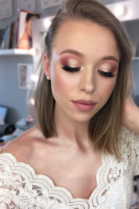 Pink Wedding Makeup Bridesmaid Hair Makeup Wedding Makeup For Brown