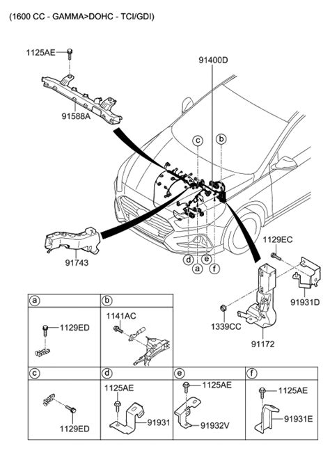 91405 C2041 Genuine Hyundai Wiring Assembly Control