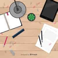 Desk Table Top View Vectors And Illustrations For Free Download Freepik