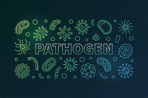 Premium Vector Pathogen Bright Horizontal Banner Vector Colorful Illustration