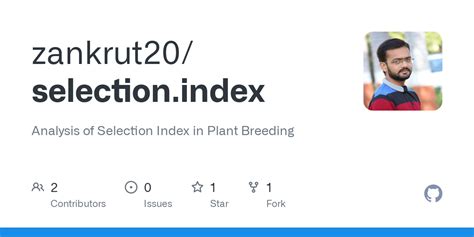 Github Zankrut20dex Analysis Of Selection Index In