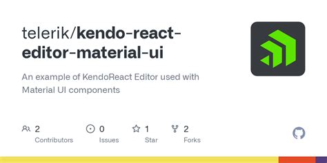 Github Telerikkendo React Editor Material Ui An Example Of Kendoreact Editor Used With