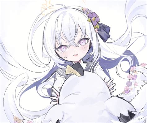 Azusa And Peroro Blue Archive Drawn By Moku Muooku Danbooru