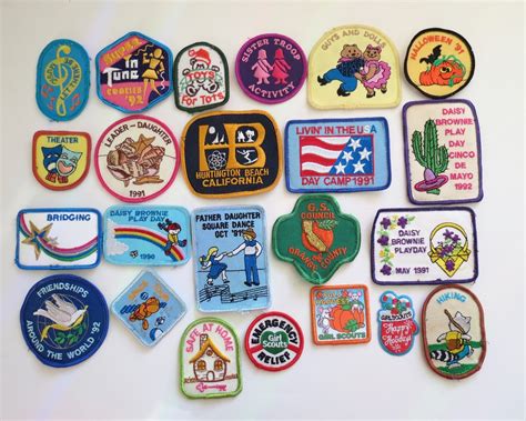 Vintage Girl Scout Patches Scouting Patch You Choose One 90s 2000s Etsy