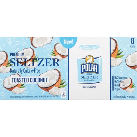 Polar Seltzer Toasted Coconut Premium 12 Fl Oz Delivery Or Pickup