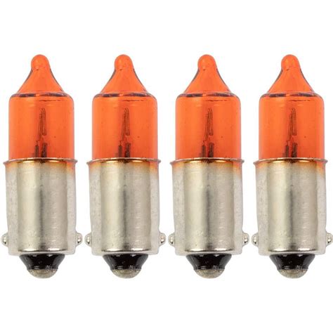 Motorcycle Motorbike Mini Indicator Bulbs 12v 23w Amber X4 Ba9s Base
