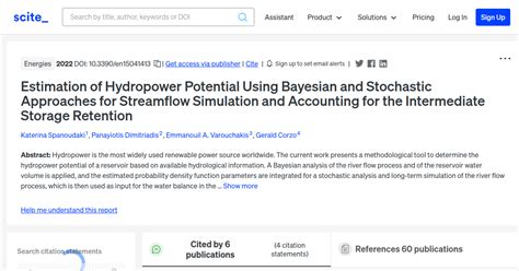 Estimation Of Hydropower Potential Using Bayesian And Stochastic Approaches For Streamflow