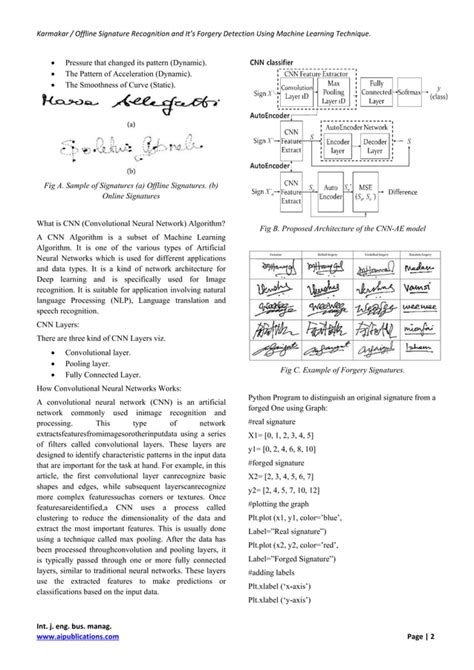 Offline Signature Recognition And Its Forgery Detection Using Machine Learning Technique PDF
