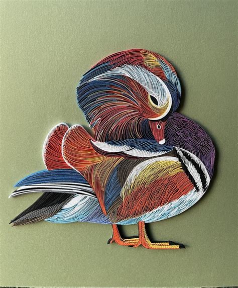 Paper Quilling Birds Patterns Free Printable Templates Vibrant Animal