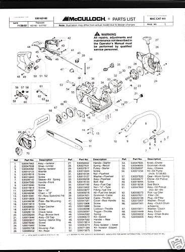 Mcculloch Pro Mac 10 10 Parts Diagram Wiring Diagram Pictures