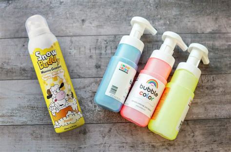 색깔 거품 놀이 세트 거품물감 3색 A세트 분홍 파랑 노랑 스노우버디 파우더향 200ml 차이의 놀이